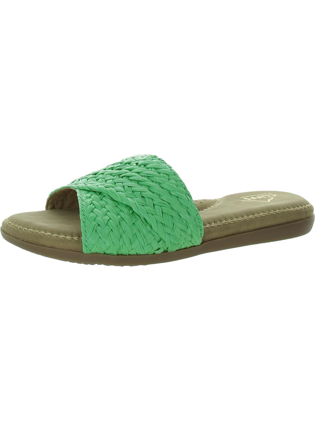 Cliffs by White Mountain Womens Slip On Open Toe Slide Sandals ...