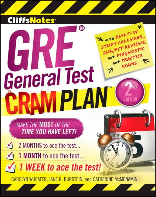 CliffsNotes GRE General Test Cram Plan: 2nd Edition (CliffsNotes Cram ...