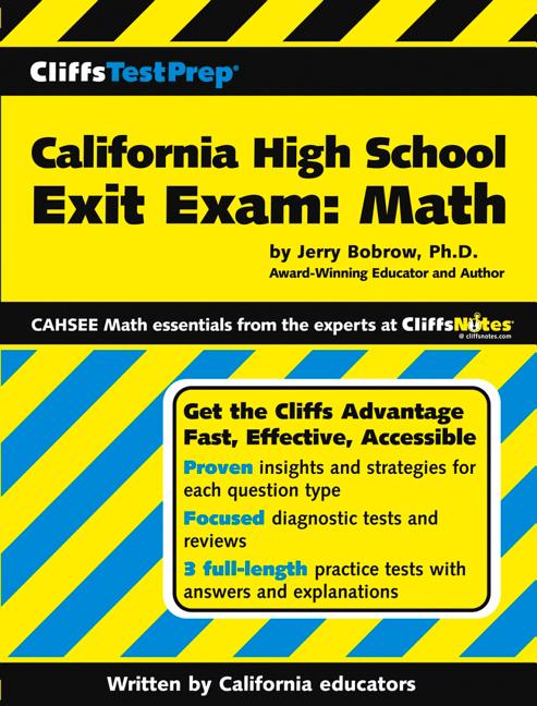 CliffsTestPrep: California High School Exit Exam: Math (Paperback ...