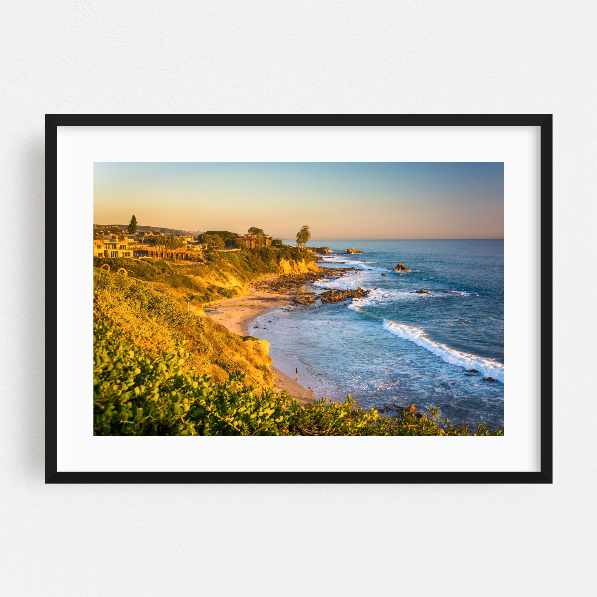 Cliffside at Sunset - Corona del Mar California Photography Black ...