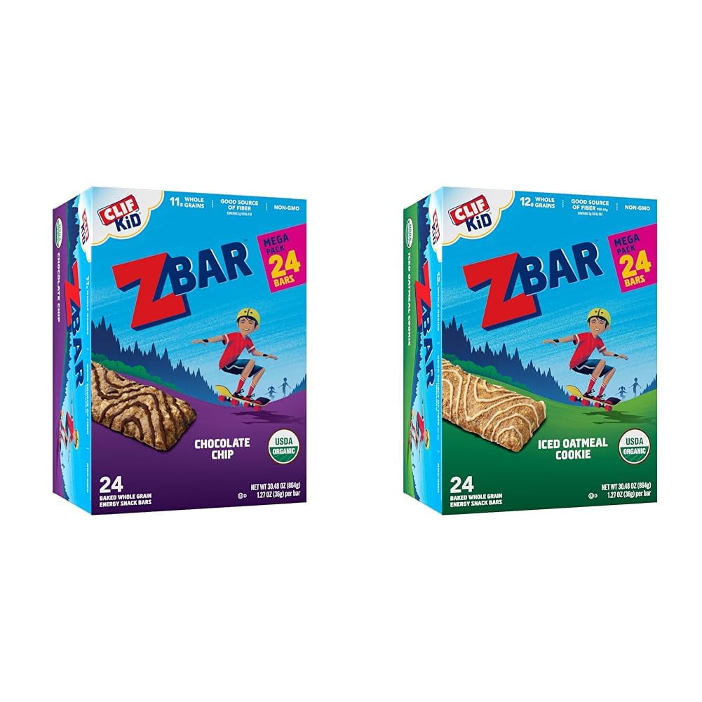 Clift Kid Zbar Organic Soft Baked Whole Grain Snack Bars Bundle ...