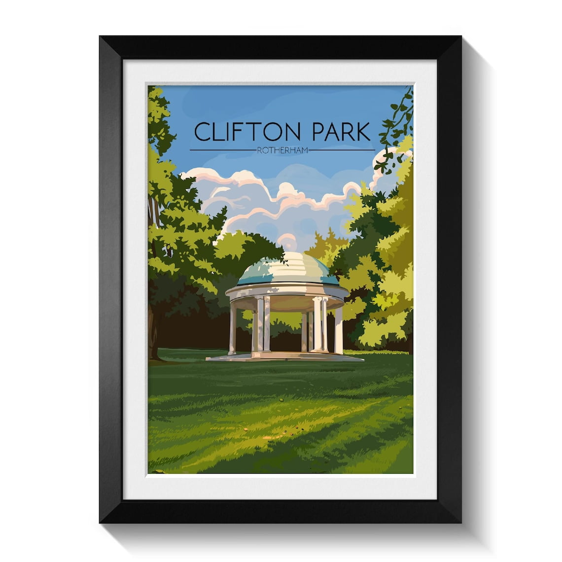 Clifton Park Rotherham Poster, Clifton Park And Museum, Rotherham ...