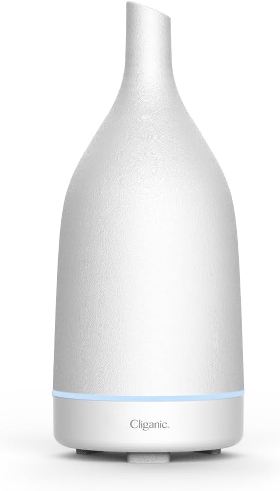 Cliganic Ceramic Aromatherapy Diffuser with Cool Mist, Automatic Shut ...