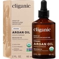 Cliganic Organic Argan Oil, 100% Pure, Cold Pressed, Hydrates Hair ...