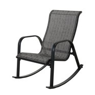 JUSTLET Outdoor Oversized Slat Rocking Chair, White - Walmart.com
