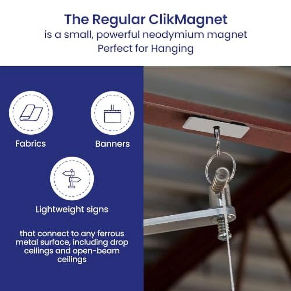 Clik-Clik Regular Magnet Ceiling Hooks - Strong Magnets to Hang ...