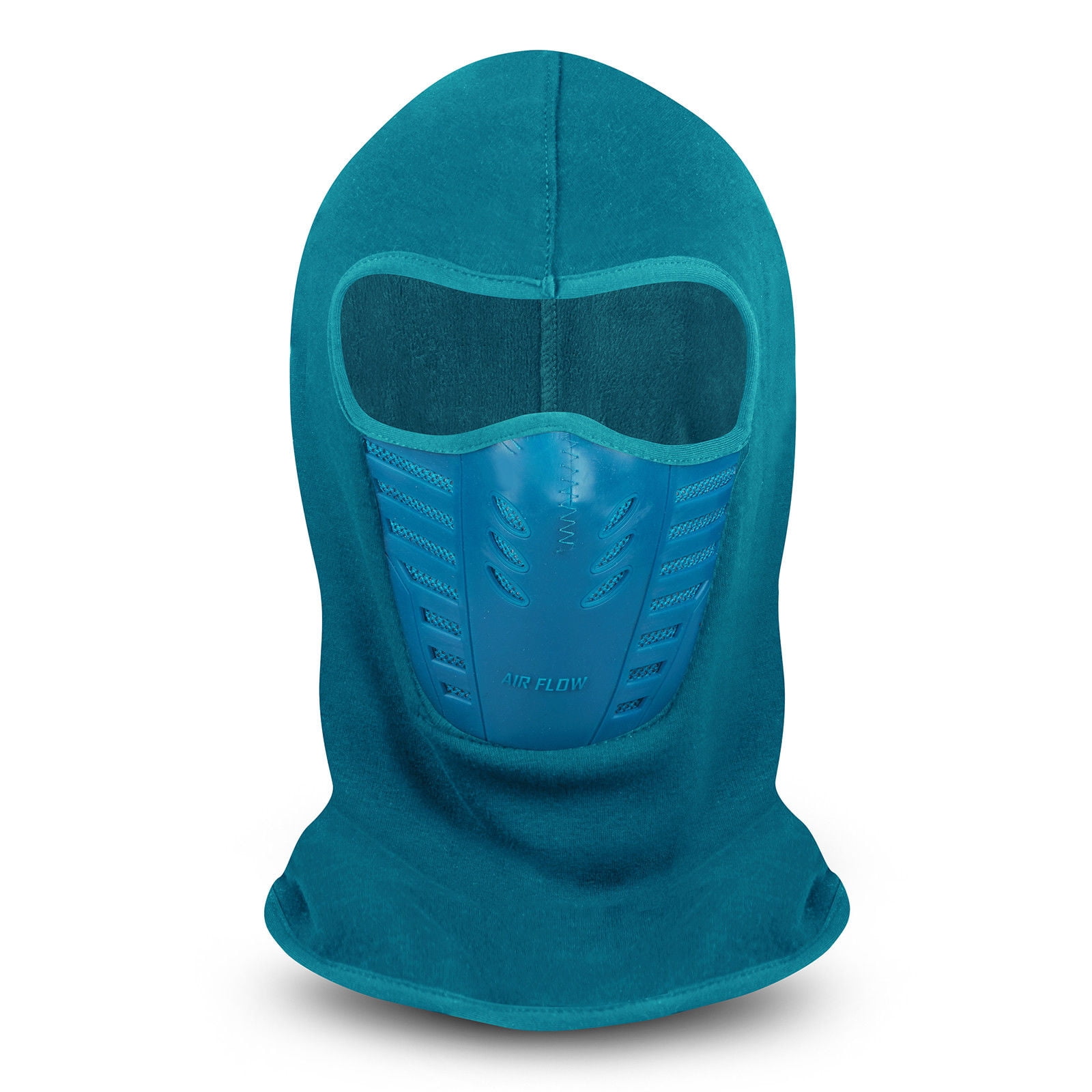 ClimaZero Adult Aqua Blue Micro Fleece Air Flow Face Mask Ski Mask Neck ...