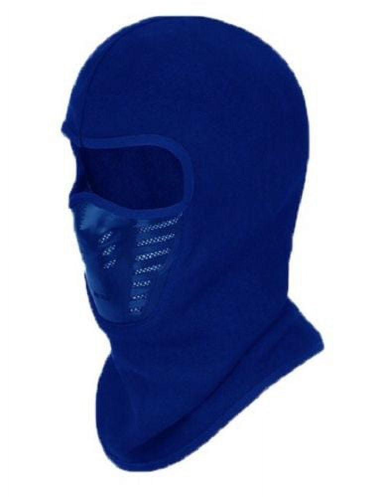 ClimaZero Adult Blue Micro Fleece Air Flow Face Mask Ski Mask Neck ...