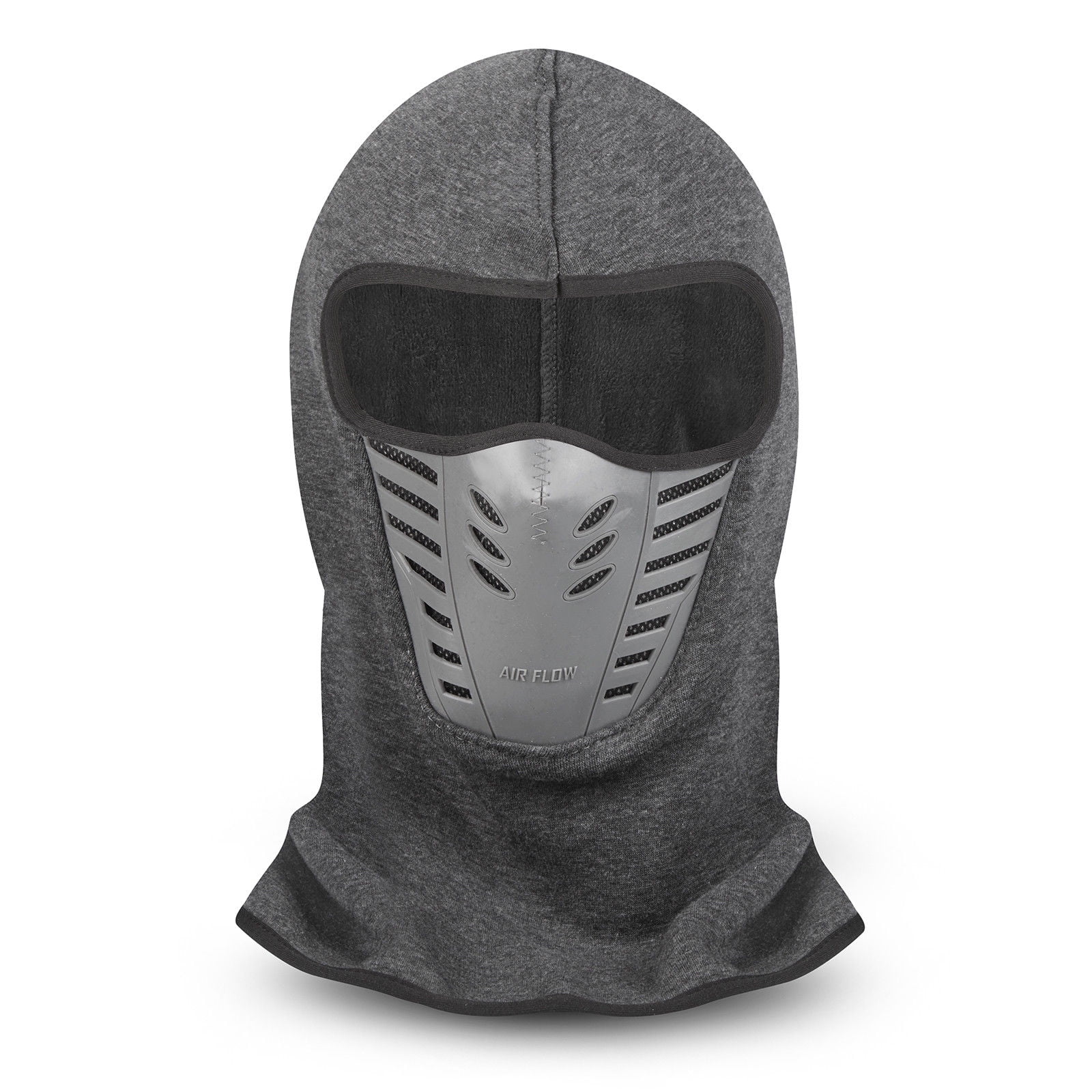 ClimaZero Adult Grey Micro Fleece Air Flow Face Mask Ski Mask Neck ...