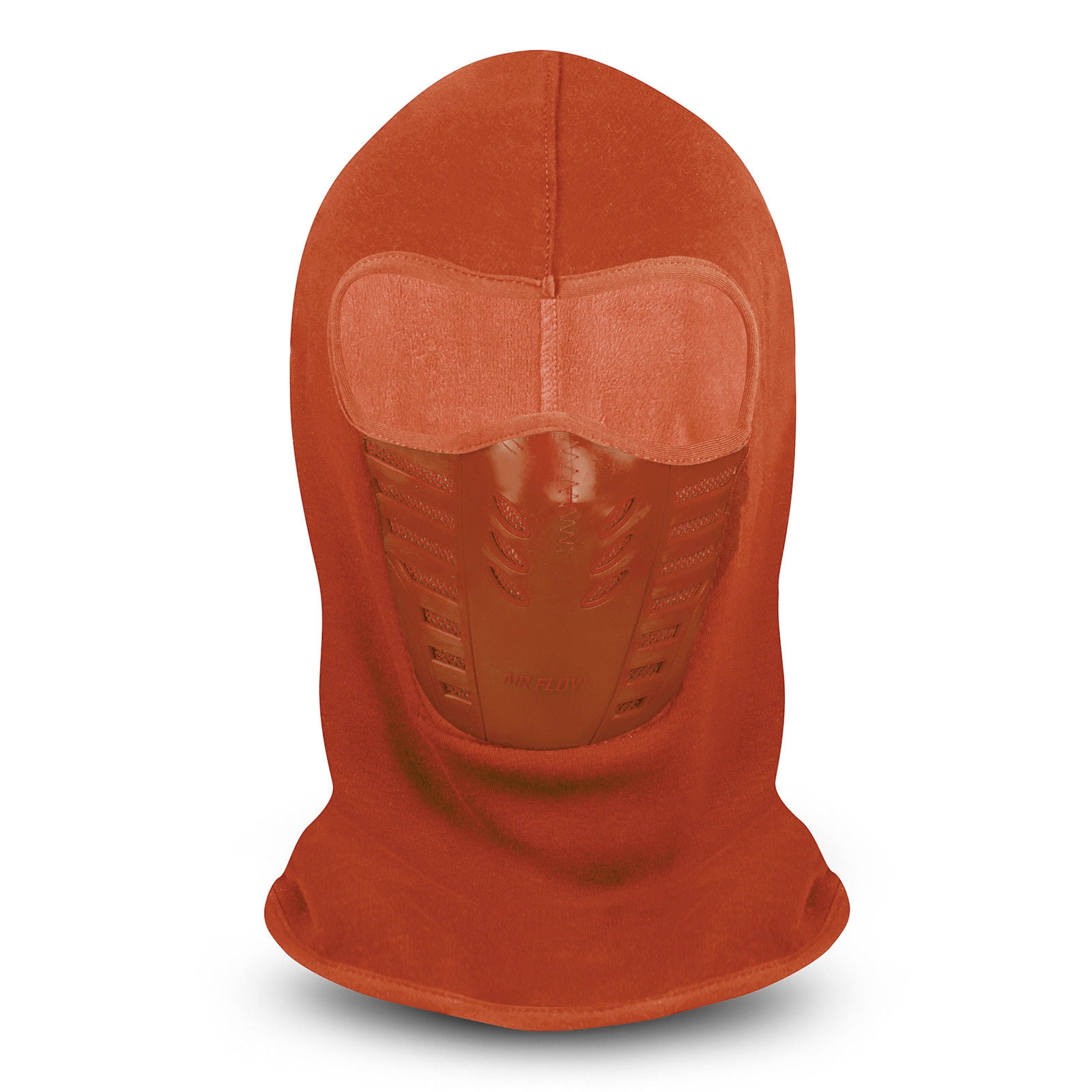 ClimaZero Adult Orange Micro Fleece Air Flow Face Mask Ski Mask Neck ...