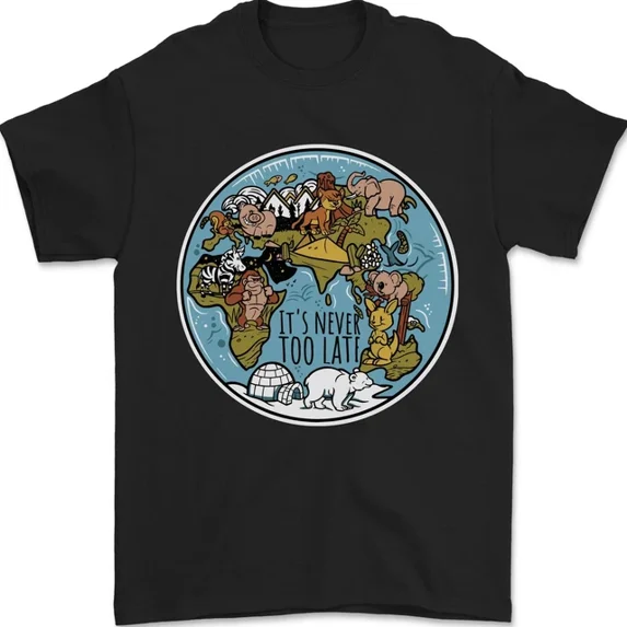 Climate Change It'S Never Too Late Mens S-5XL T-Shirt - Walmart.com