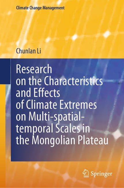 Climate Change Management Research on the Characteristics and Effects ...