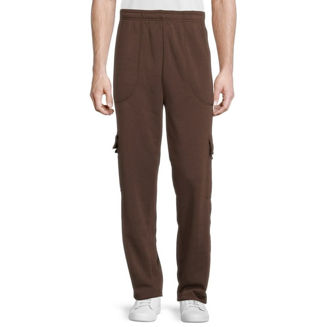 Climate Concepts Men's and Big Men's Fleece Cargo Pocket Sweatpants ...