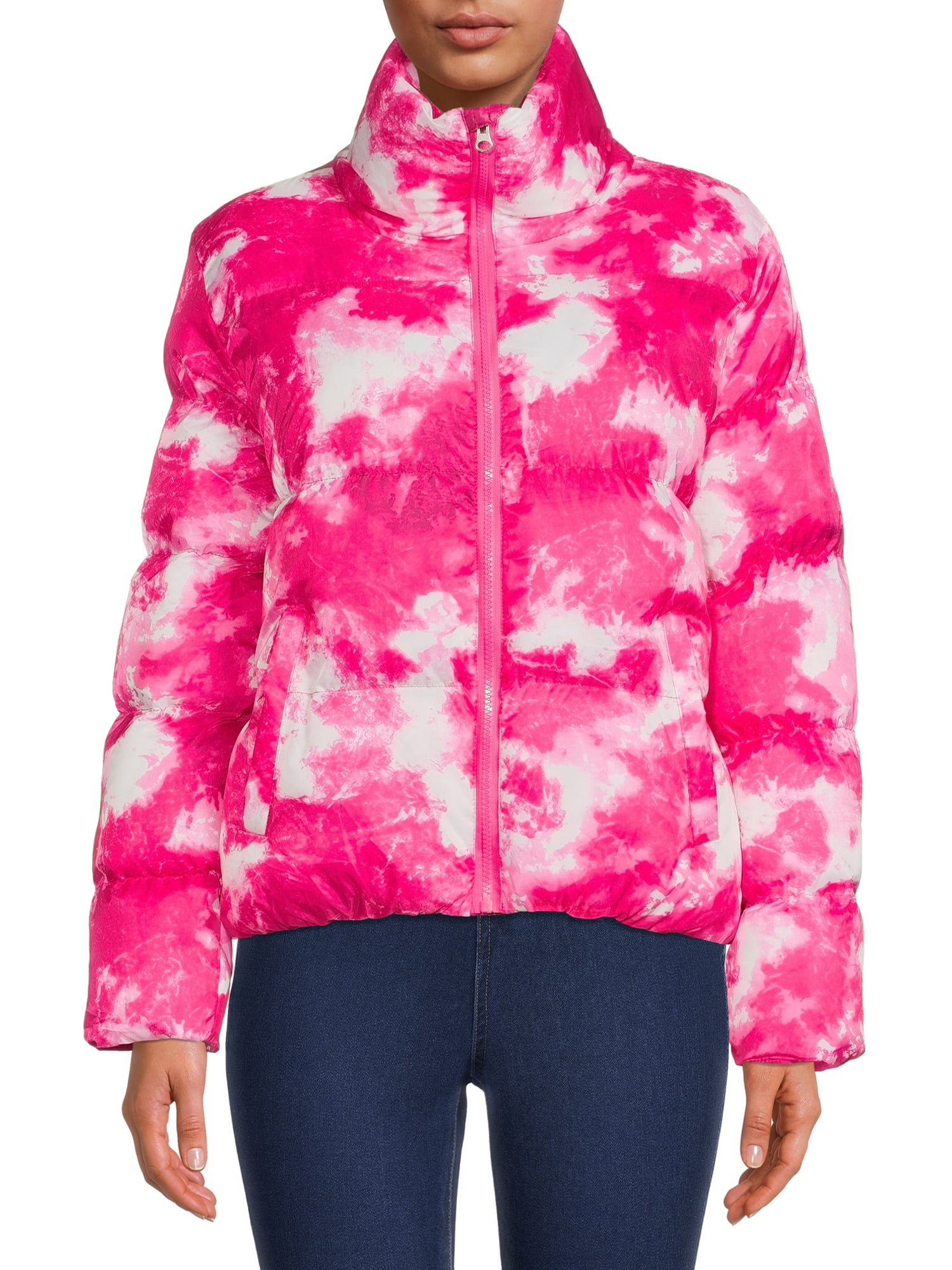 Climate Concepts Women's Tie-Dye Puffer Jacket - Walmart.com