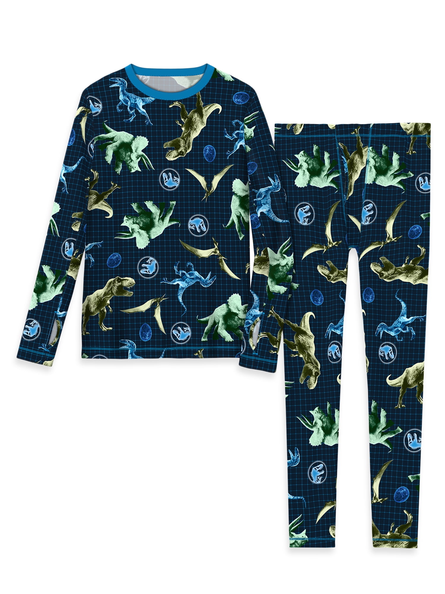 Climate Right Boys Jurassic Park Top & Bottom Thermal Set, Sizes S-L ...