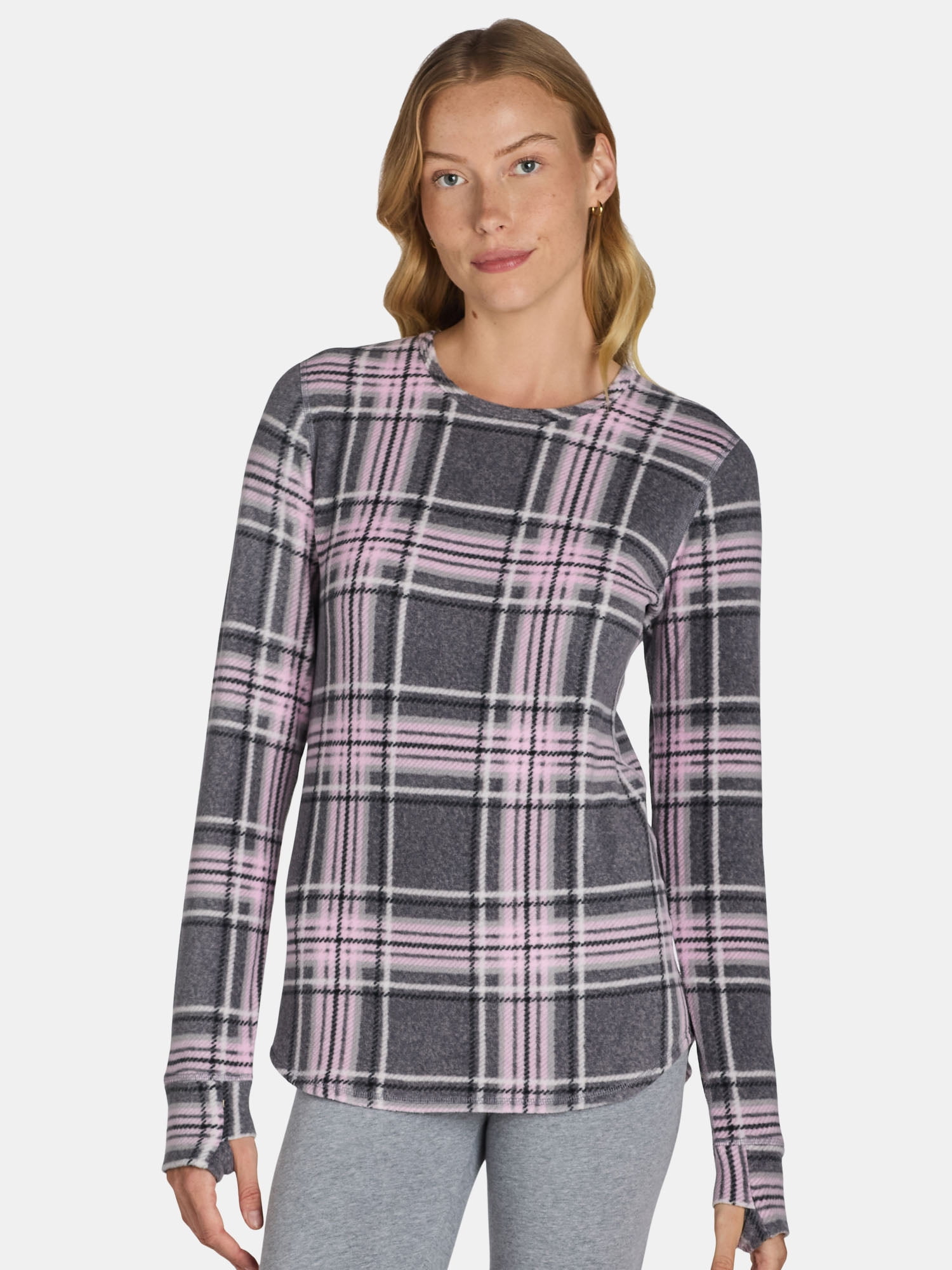 Cuddl Duds Stretch Fleece women's Top - Cozy Base Layer - Walmart.com