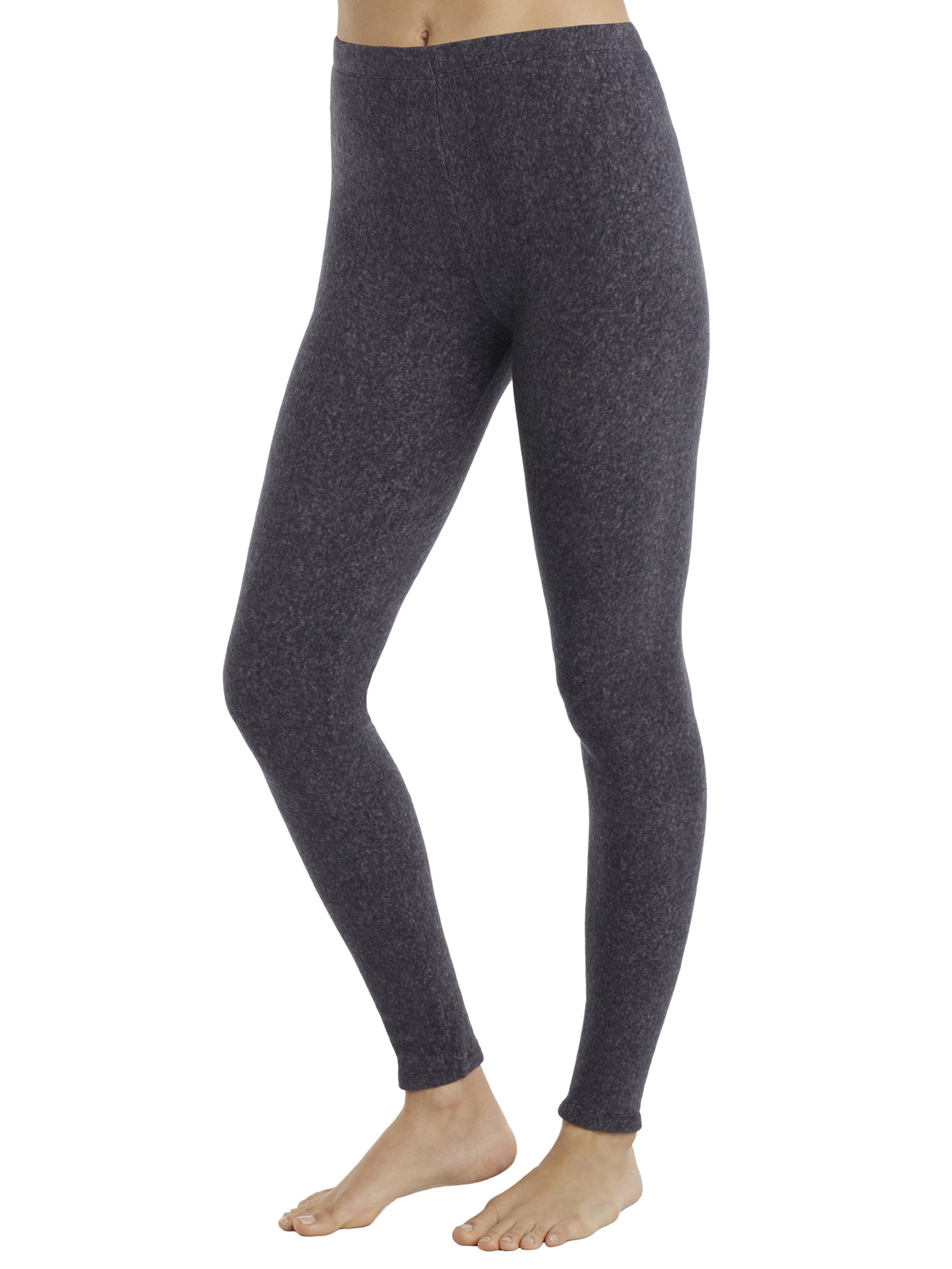 Climateright By Cuddl Duds Womens Stretch Fleece Base Layer Natural Rise Thermal Leggings