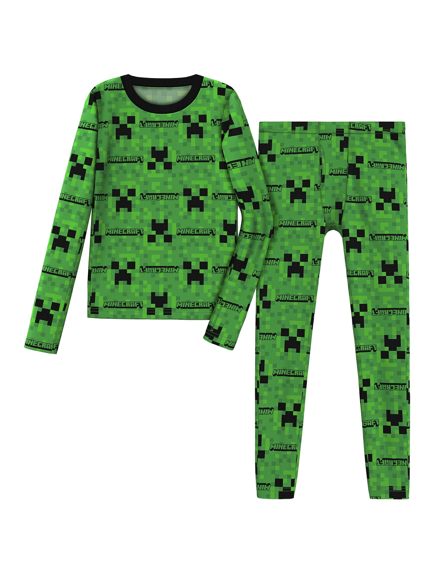 Climateright By Cuddl Duds Minecraft Boys Thermal Set, Sizes S-L ...