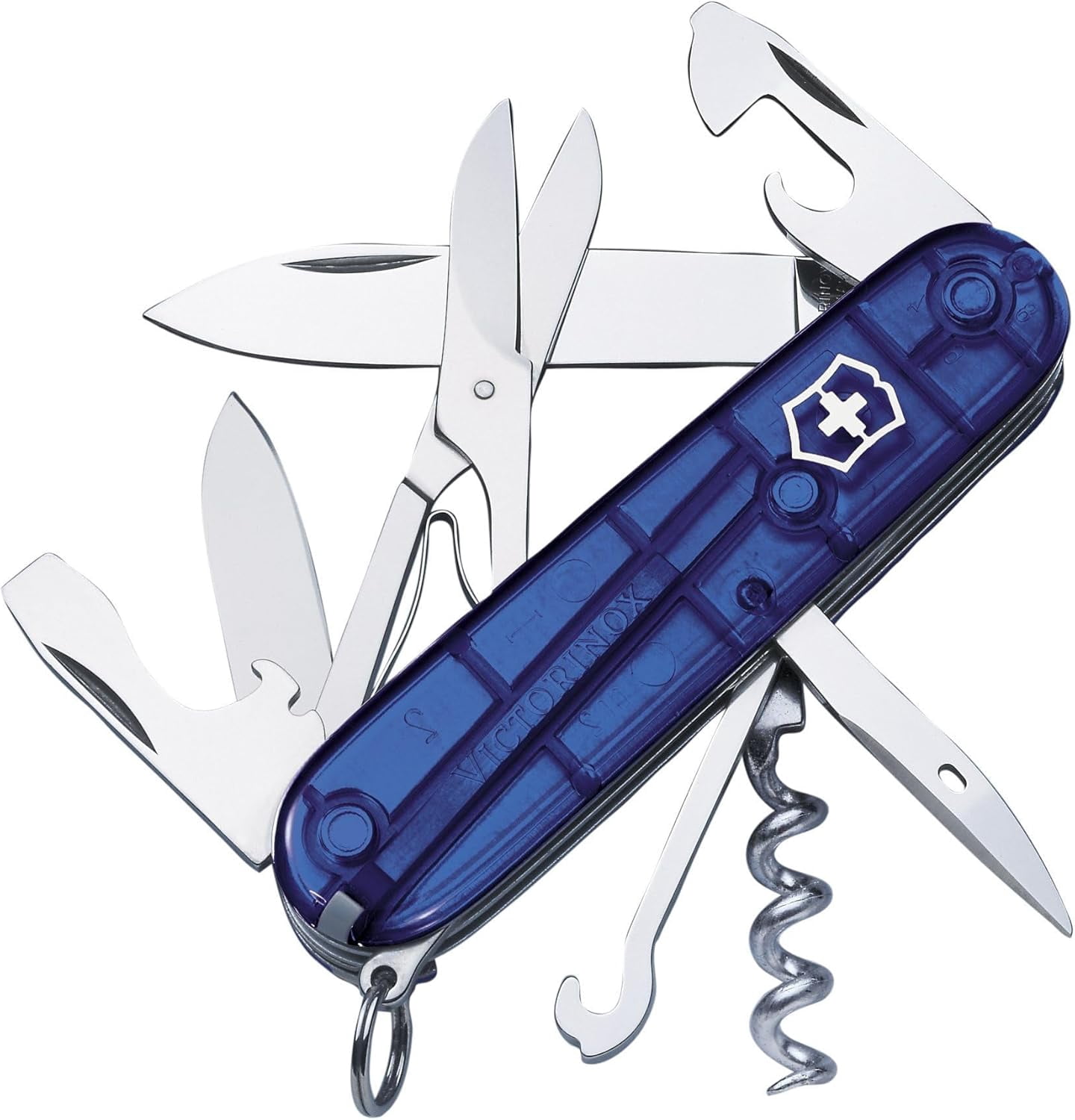 Climber Swiss Army Knife, 14 Fution Made Pocket Knife with 2 Blades ...