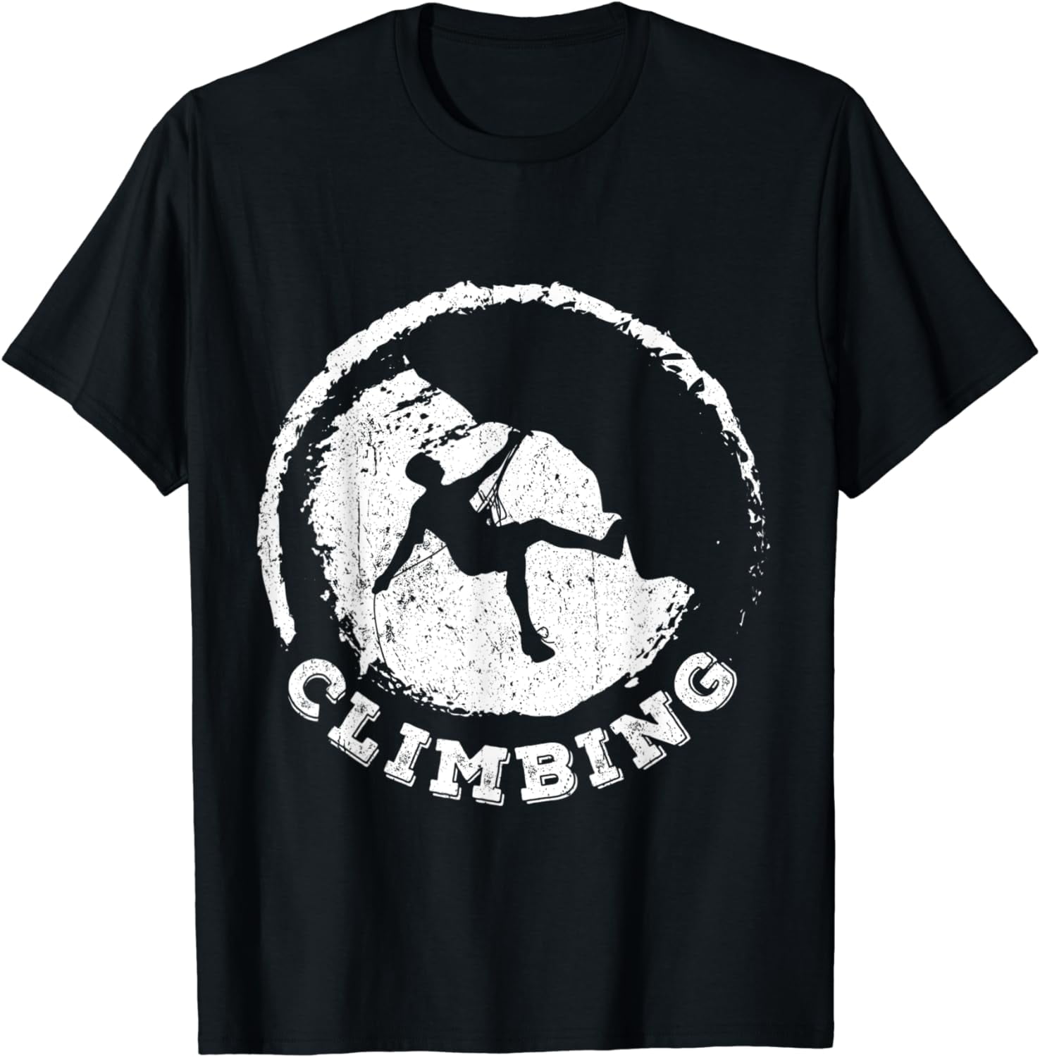 Climbing Alpinism Wall Climber Rock T-Shirt - Walmart.com
