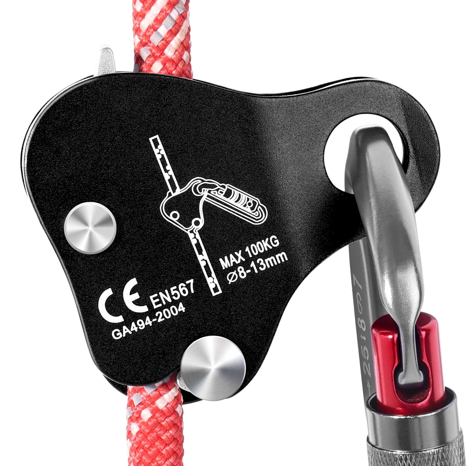 Climbing Ascender Rope Grab Fall Protection Belay Device Tree Climbing ...