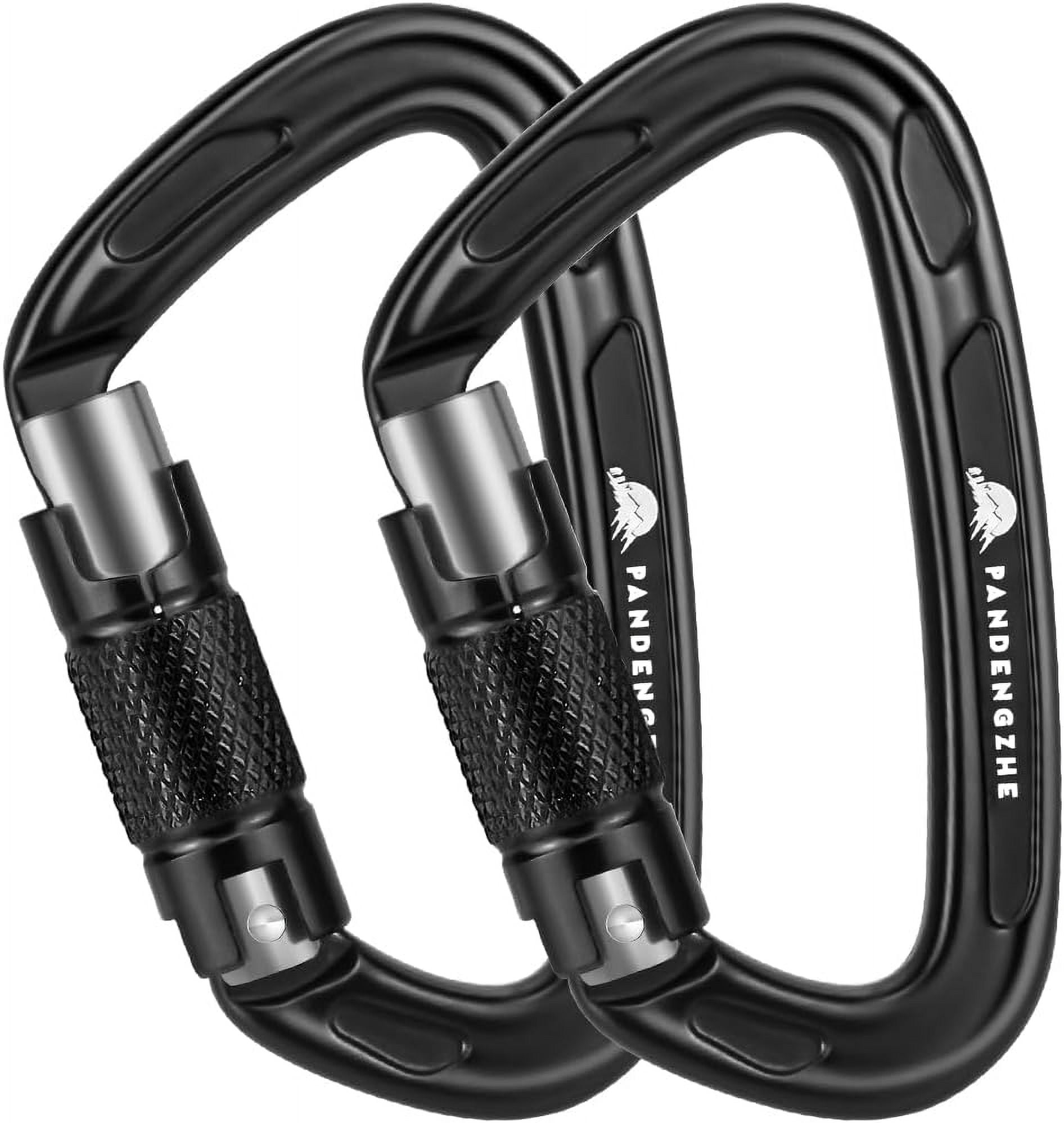 Climbing Carabiners, 25KN (5620 lbs) 3.9" Heavy Duty Carabiner Clip ...