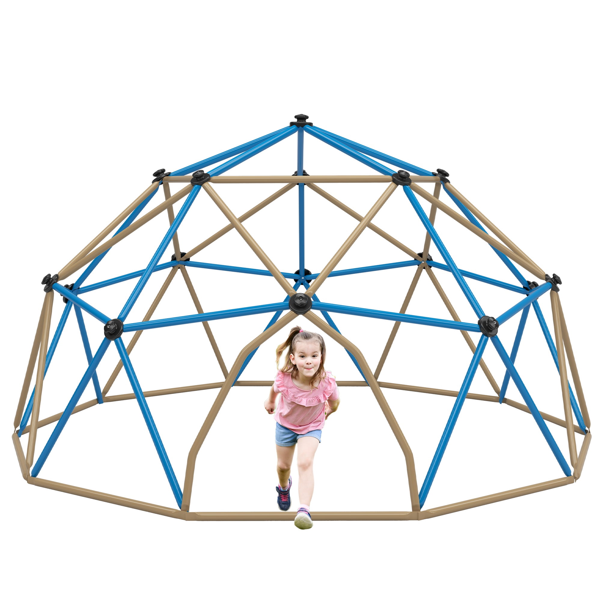 Climbing Dome for Kids Age 3-8, 13 ft Outdoor Jungle Gym with Rust & UV ...