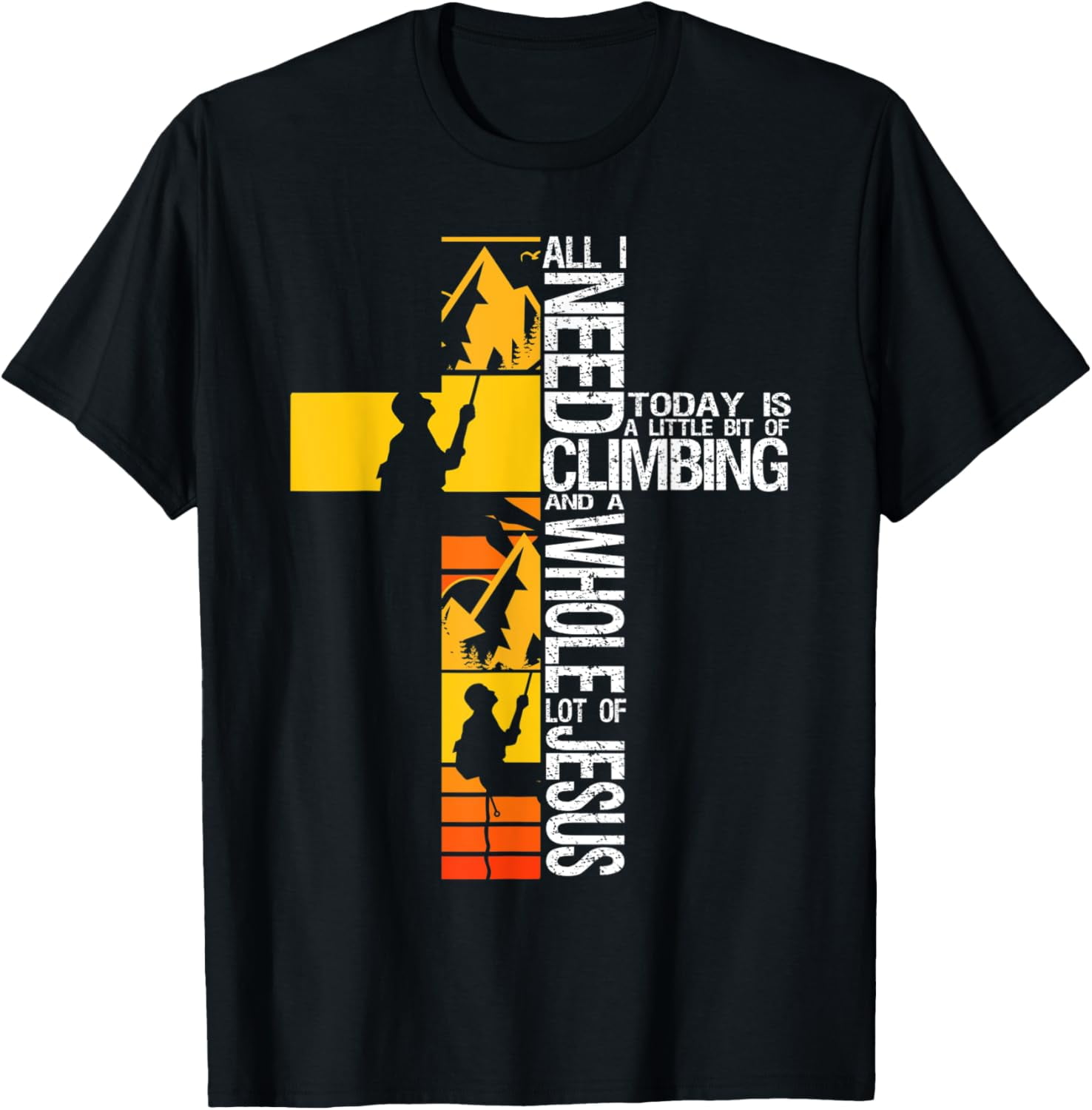 Climbing Jesus Is My Rock Christian Rock Climber Boulderer T-Shirt ...