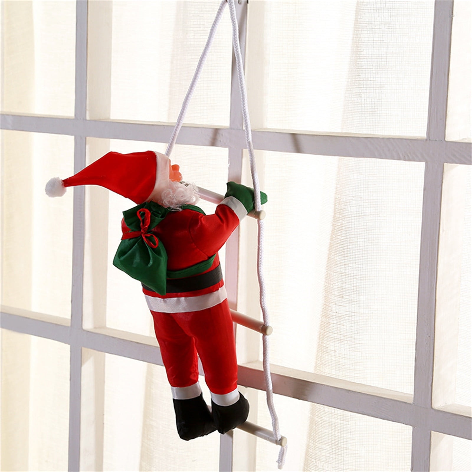 Climbing Ladder Rope Santa Claus Pendant Santa Climbing Rope Ladder ...