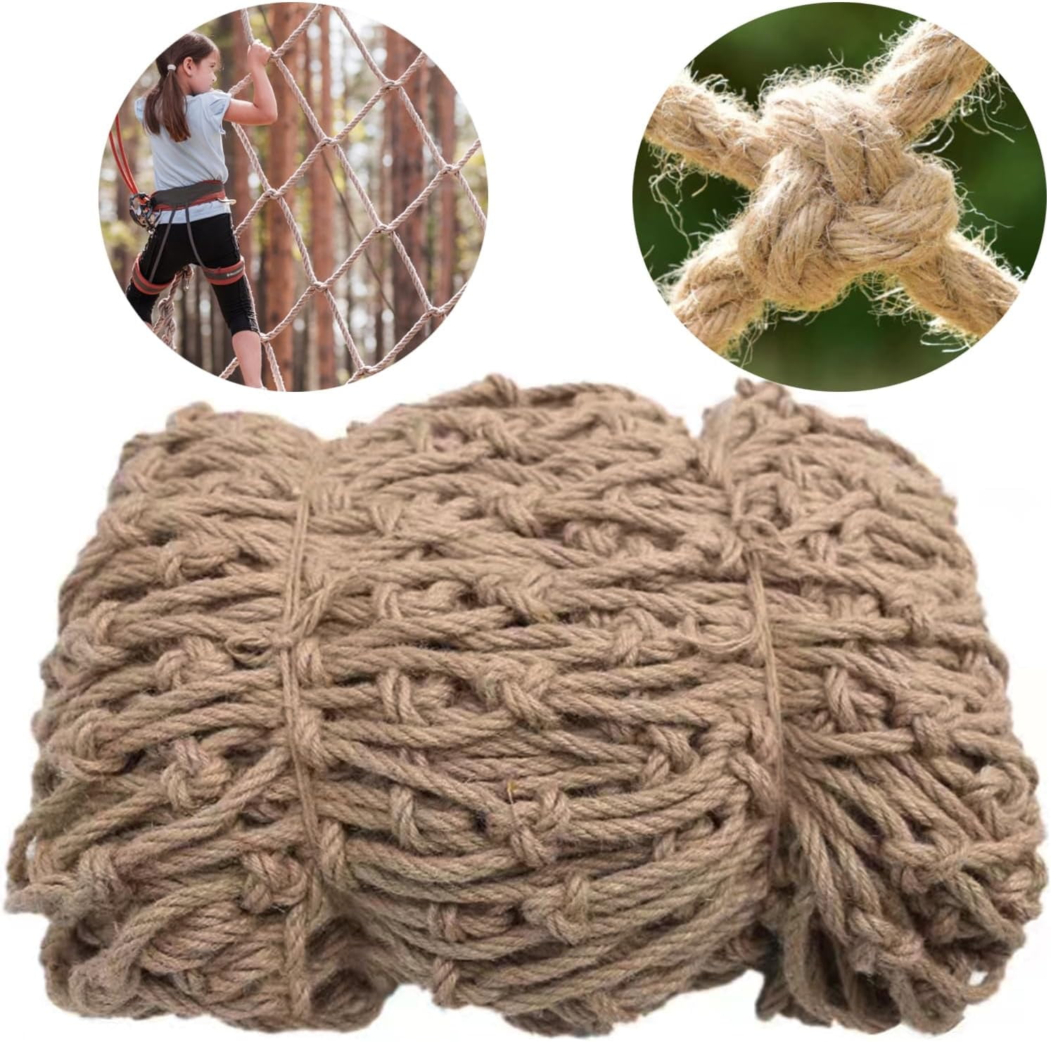 Climbing Net,Hemp Rope Climbing Net,Kids Safety Net Rope,Fence Stairs ...