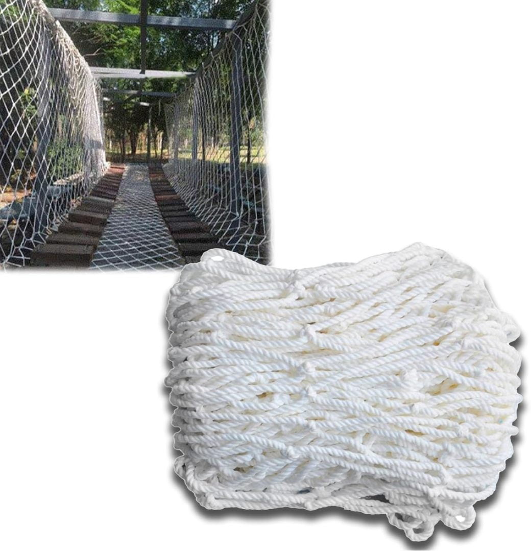 Climbing Net for Indoor, 20x23FT / 6x7(M) White Climbings Protective ...