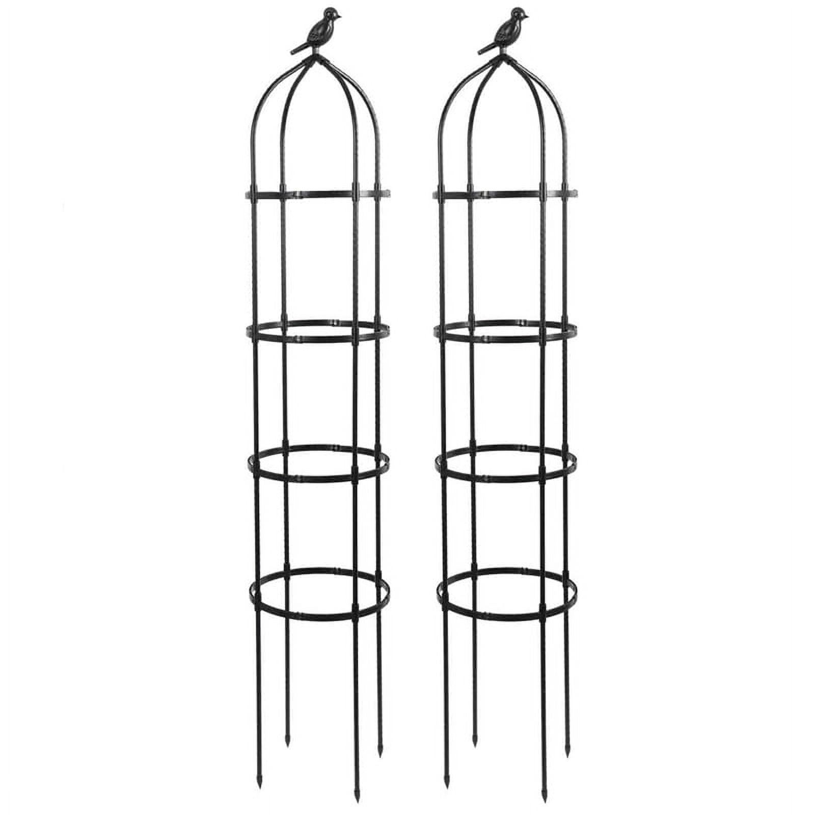 Climbing Plant Obelisk Trellis, Garden Vine Stand, Flower Tower,2pcs(A ...
