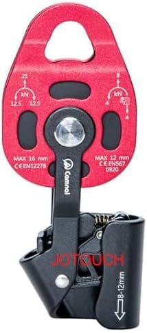 Climbing Pulley Aluminium Heavy Duty Ascender Riser Pulley 4KN Single ...