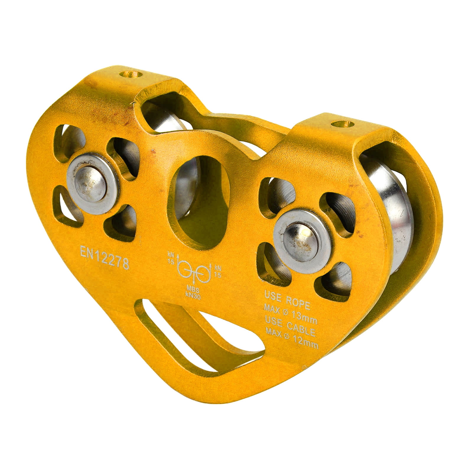 Climbing Pulley, Aluminum Alloy Stainless Steel Cross Double Climbing ...