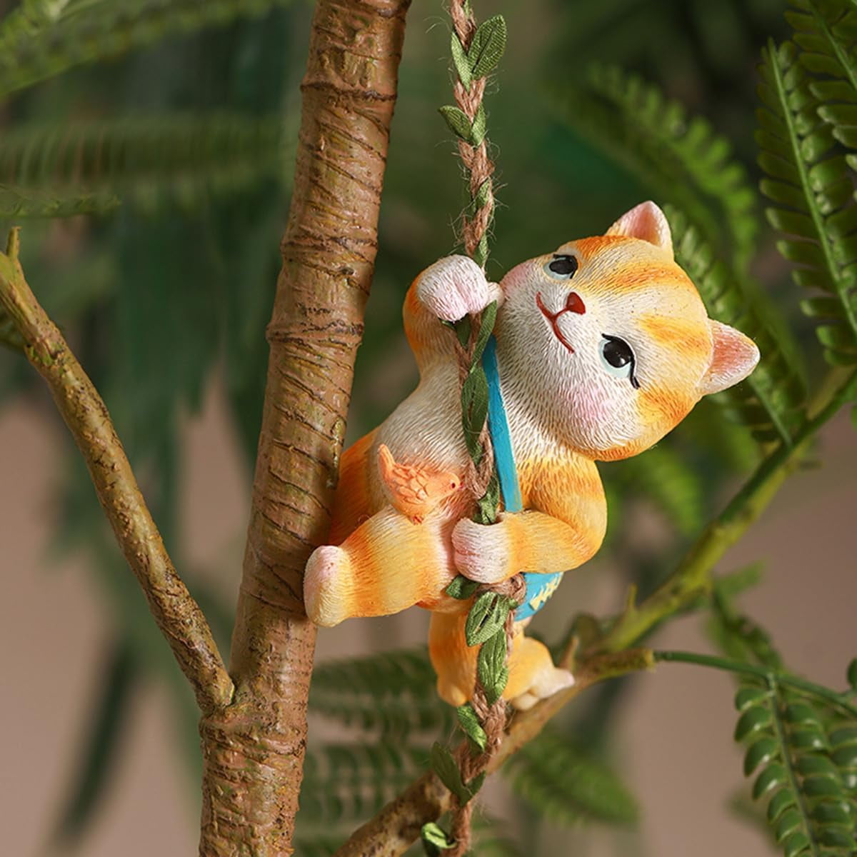 Climbing Rabbit Tree Hugger Garden Bunny Statue Resin Animal Sculpture ...
