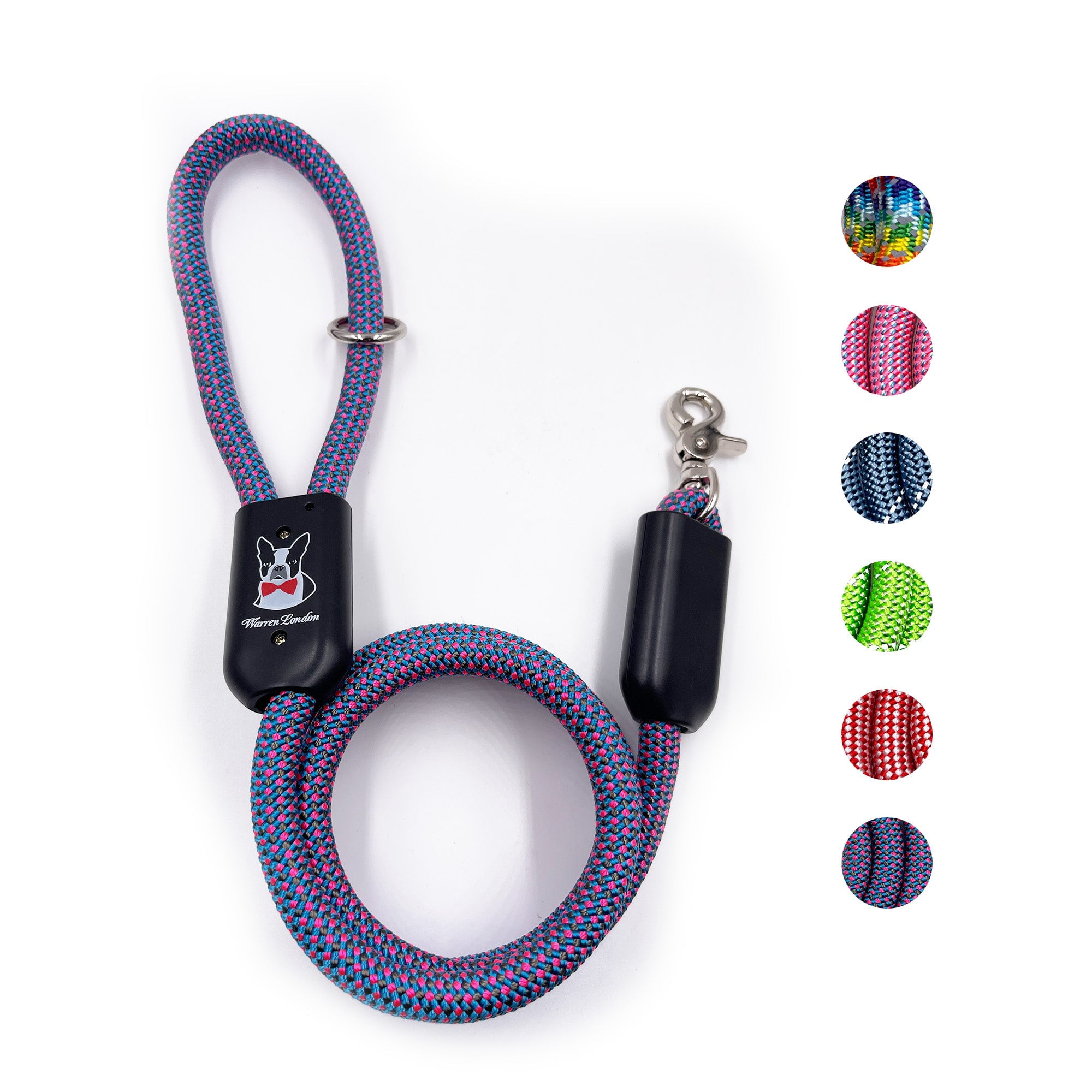 Climbing Rope Dog Leash | 5ft Length with Options for Reflective ...