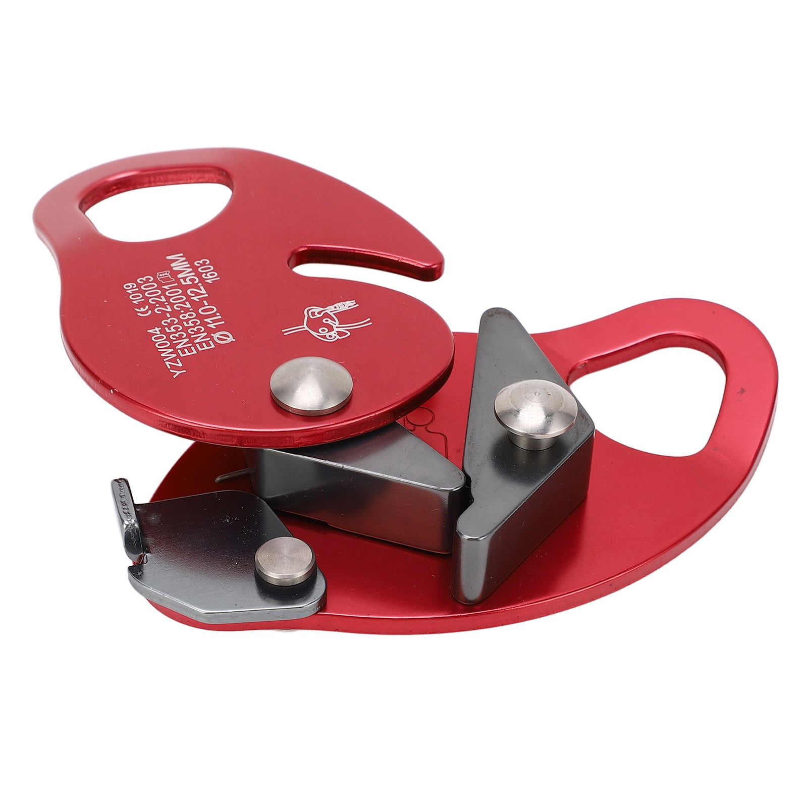 Climbing Rope Grab 11 to 12.5mm Rope Self Braking Stop Grip Clamp Red ...