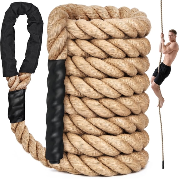Climbing Rope for Gym, Fitness, Strength Training, Heavy Jute Rope for ...