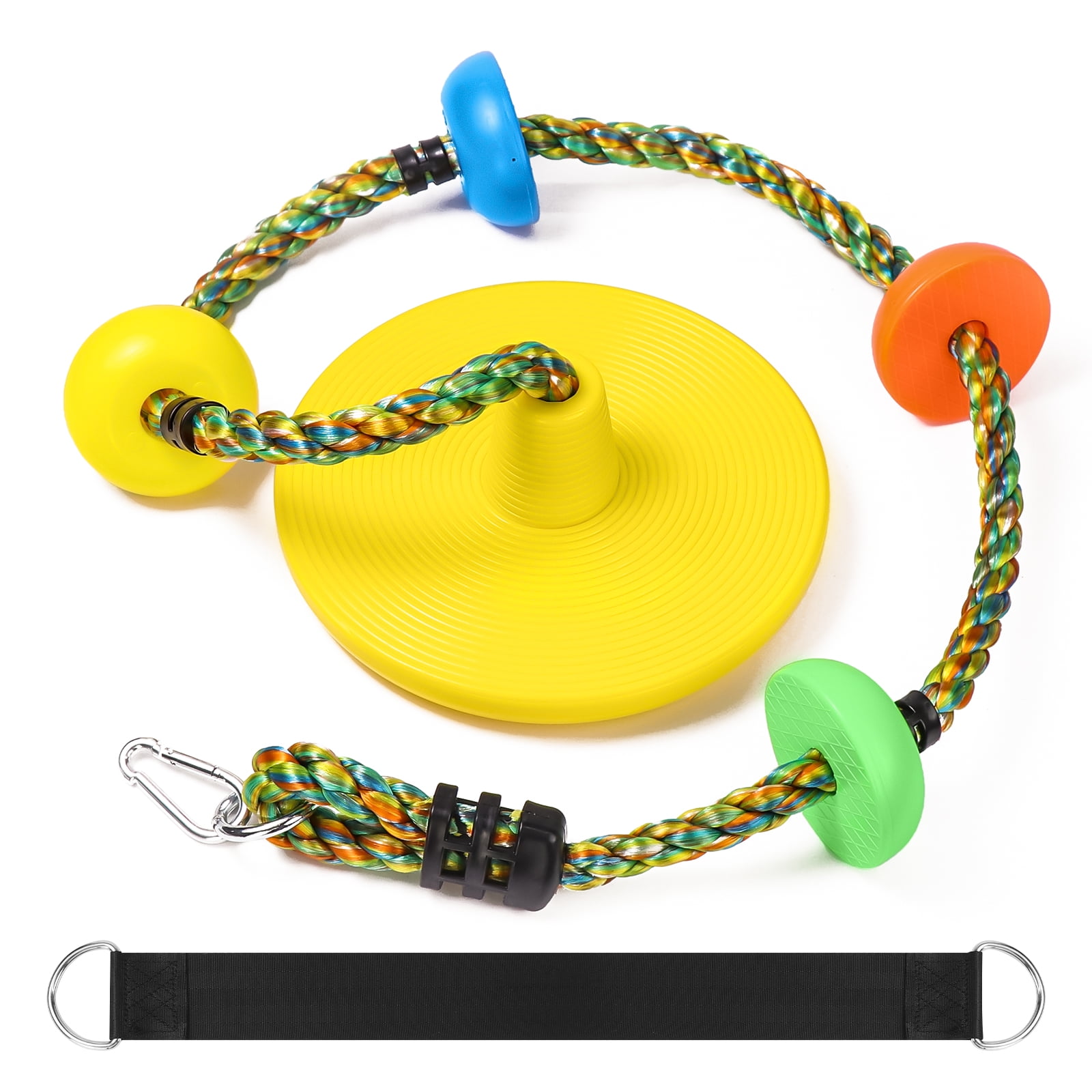 Climbing Rope Tree Swing with Platforms and Disc Swing Seat Set Outdoor ...