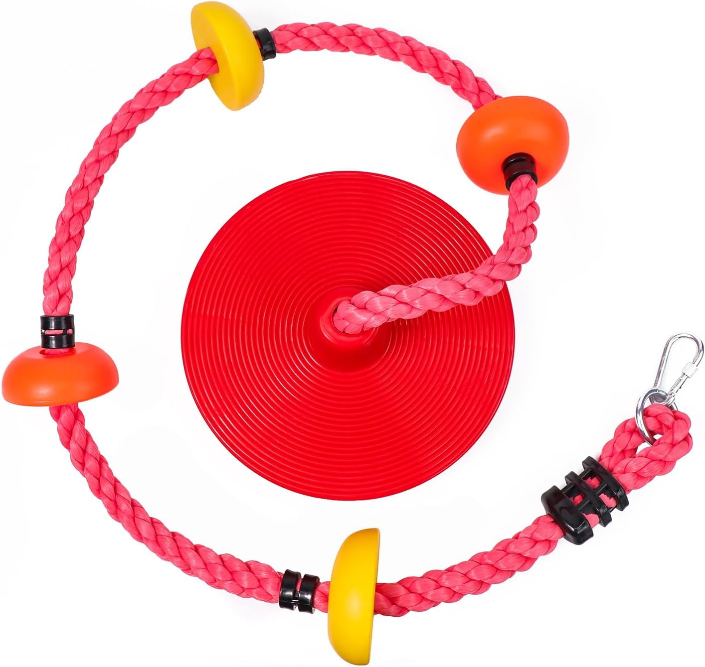 Climbing Rope Tree Swing with Platforms and Disc Swing Seat Set Outdoor Playground Accessories ...