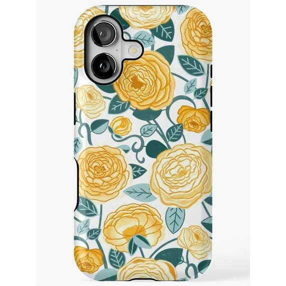 Climbing Rosa Vines Pattern Phone Case for iPhone 11 12 13 14 15 16 17 ...