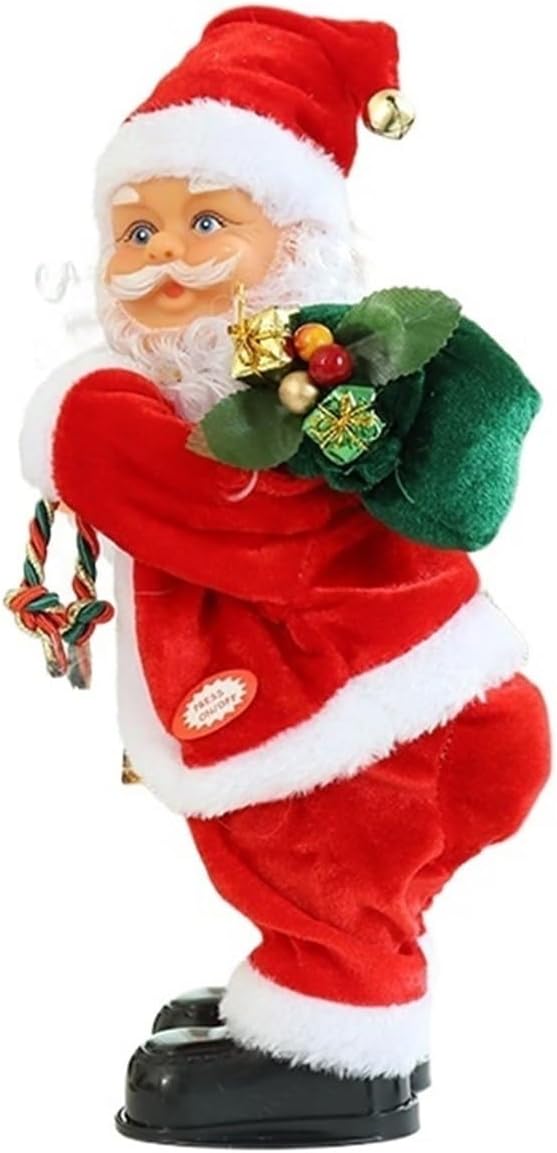 Climbing Santa Claus with Moving Ladder - Electric Animated Christmas ...