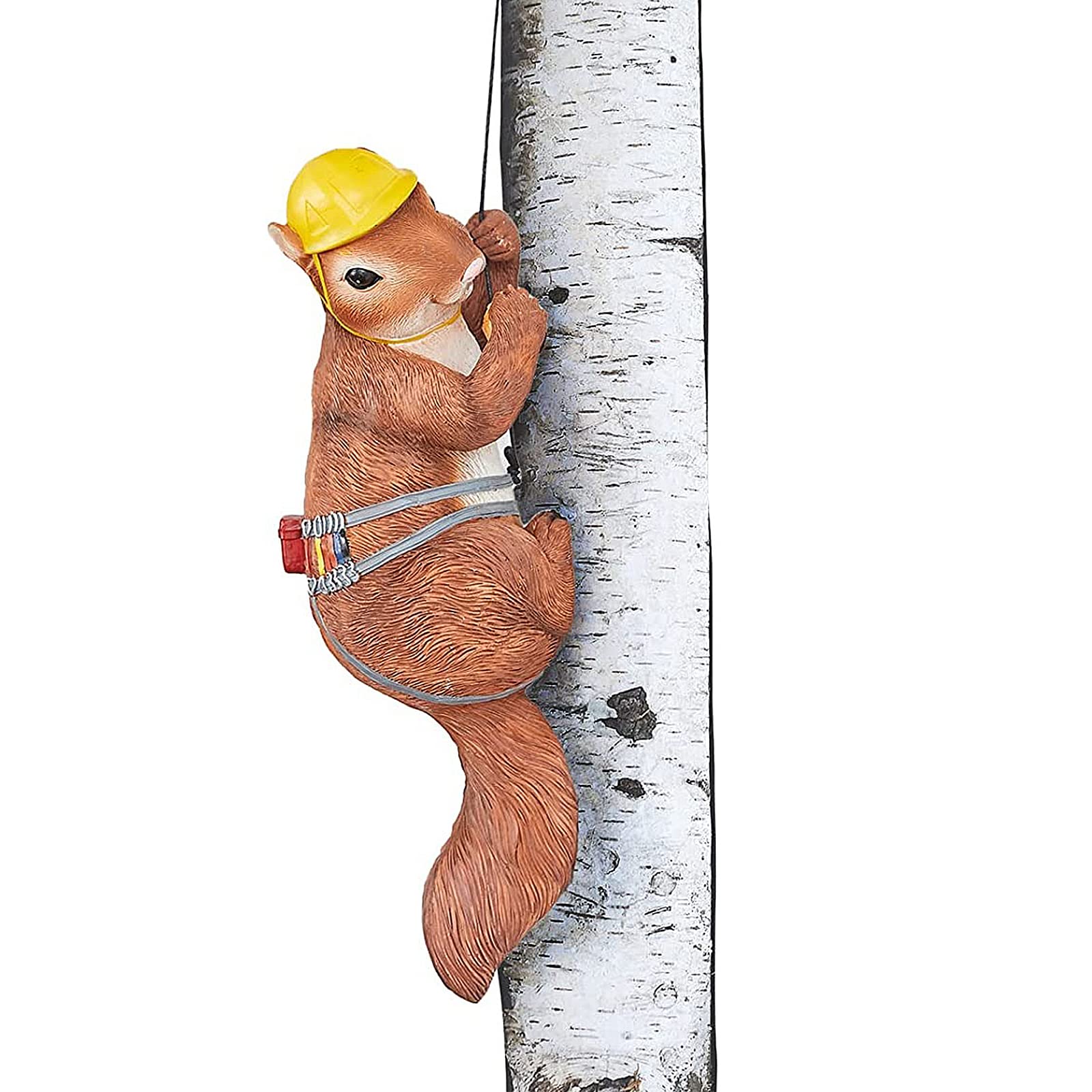 Climbing Squirrel Figurine Garden Wall & Tree Decor Statues, Backyard ...