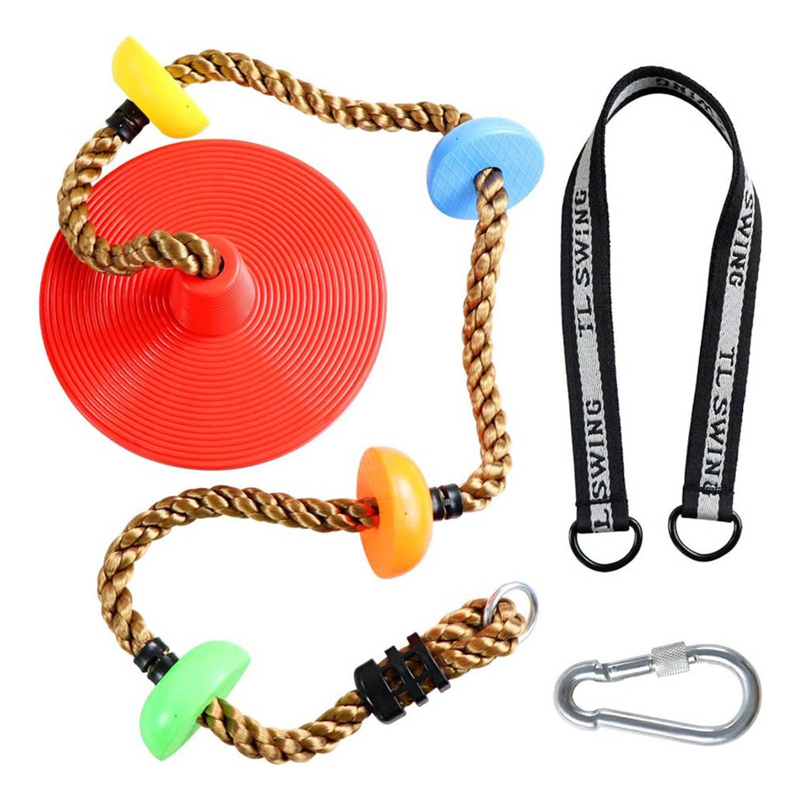 Climbing Swing With Climbing Rope Plate Swing Height Adjustable Up To ...