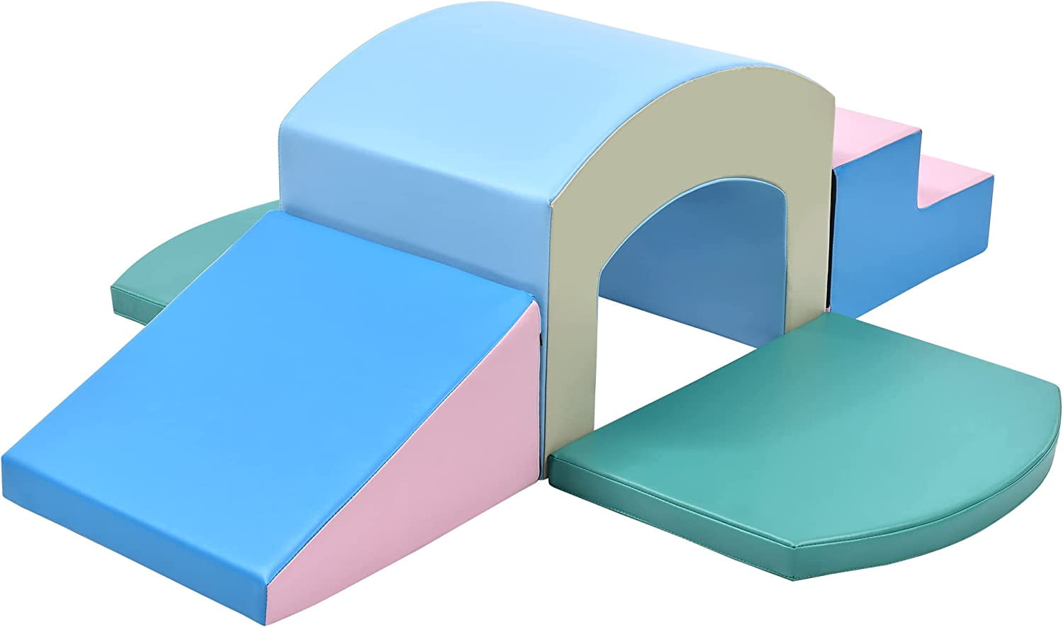 Climbing Toys Single-Tunnel Foam Climb and Crawl Activity Playset, Kids ...