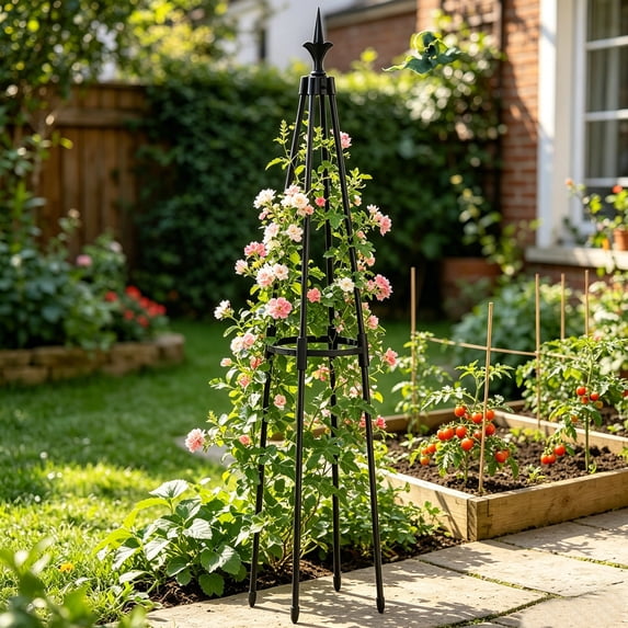 Climbing Vine Plantsss Stand, Gardening Flower Trellis with Adjustable ...