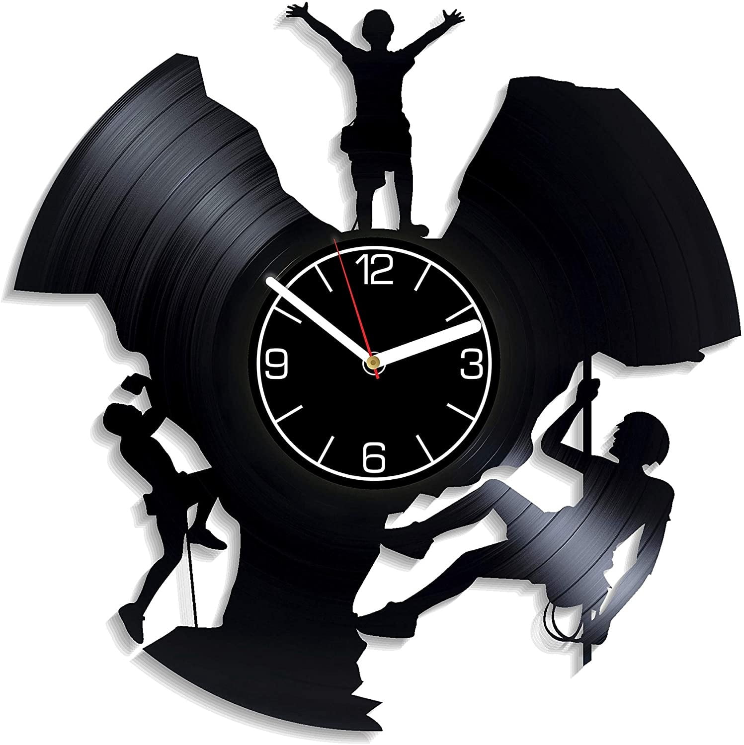 Climbing Vinyl Record Wall Clock Climbing Vinyl Clock Gift for Men ...