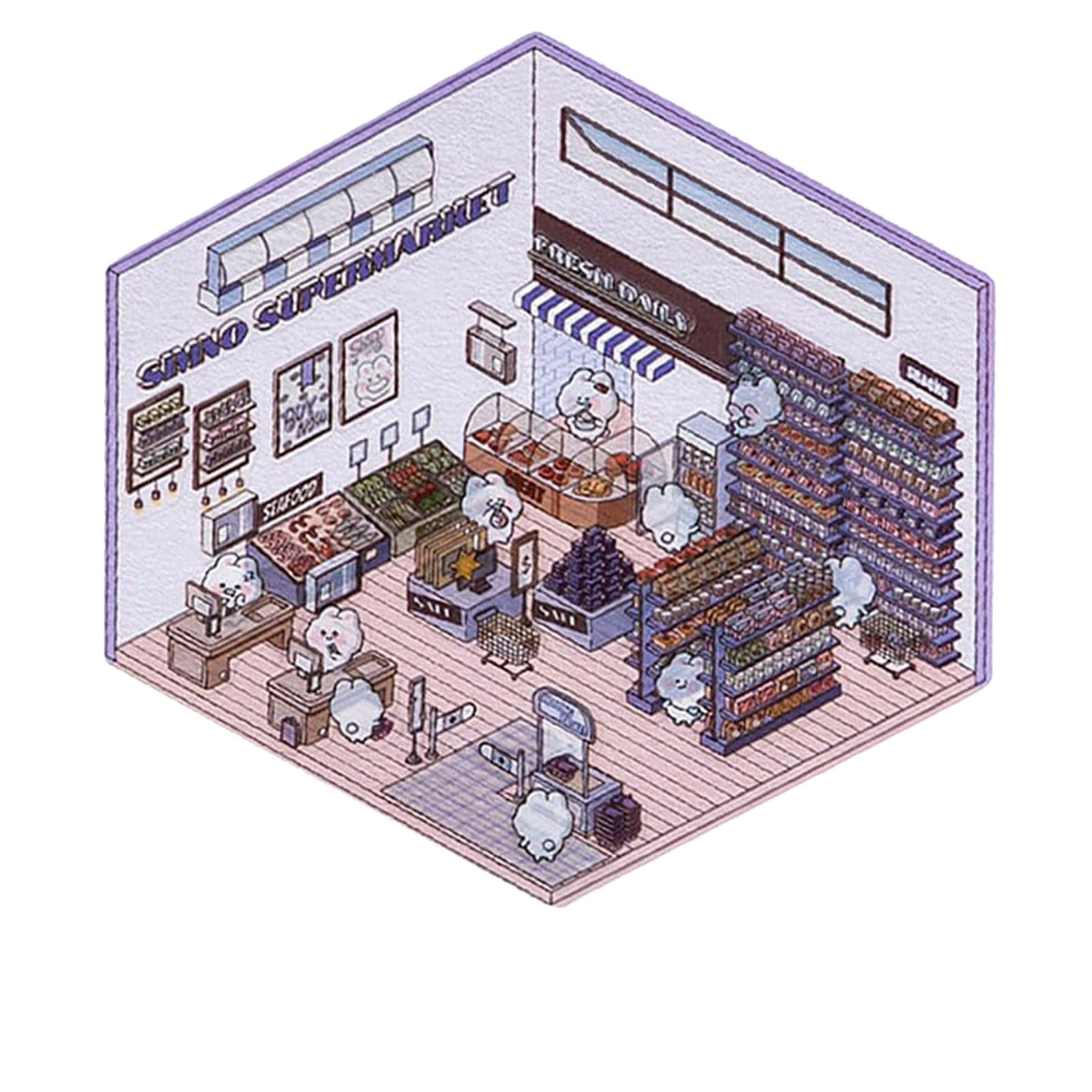 ClinWen DIY 3D House Stickers Fun DIY Stickers Scene Make Your Own ...