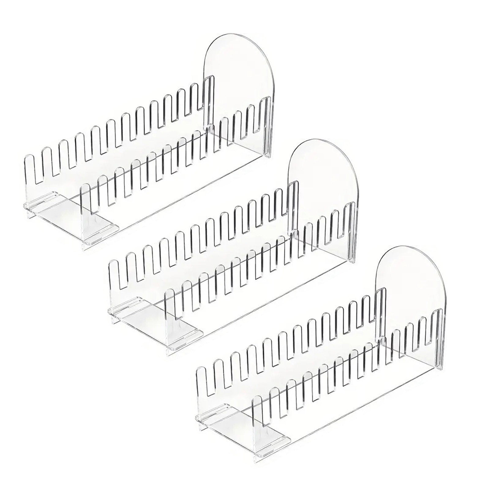 Clinaoy 1/2/3 Pcs 12 Tier Greeting Card Display Stand Acrylic Postcard ...