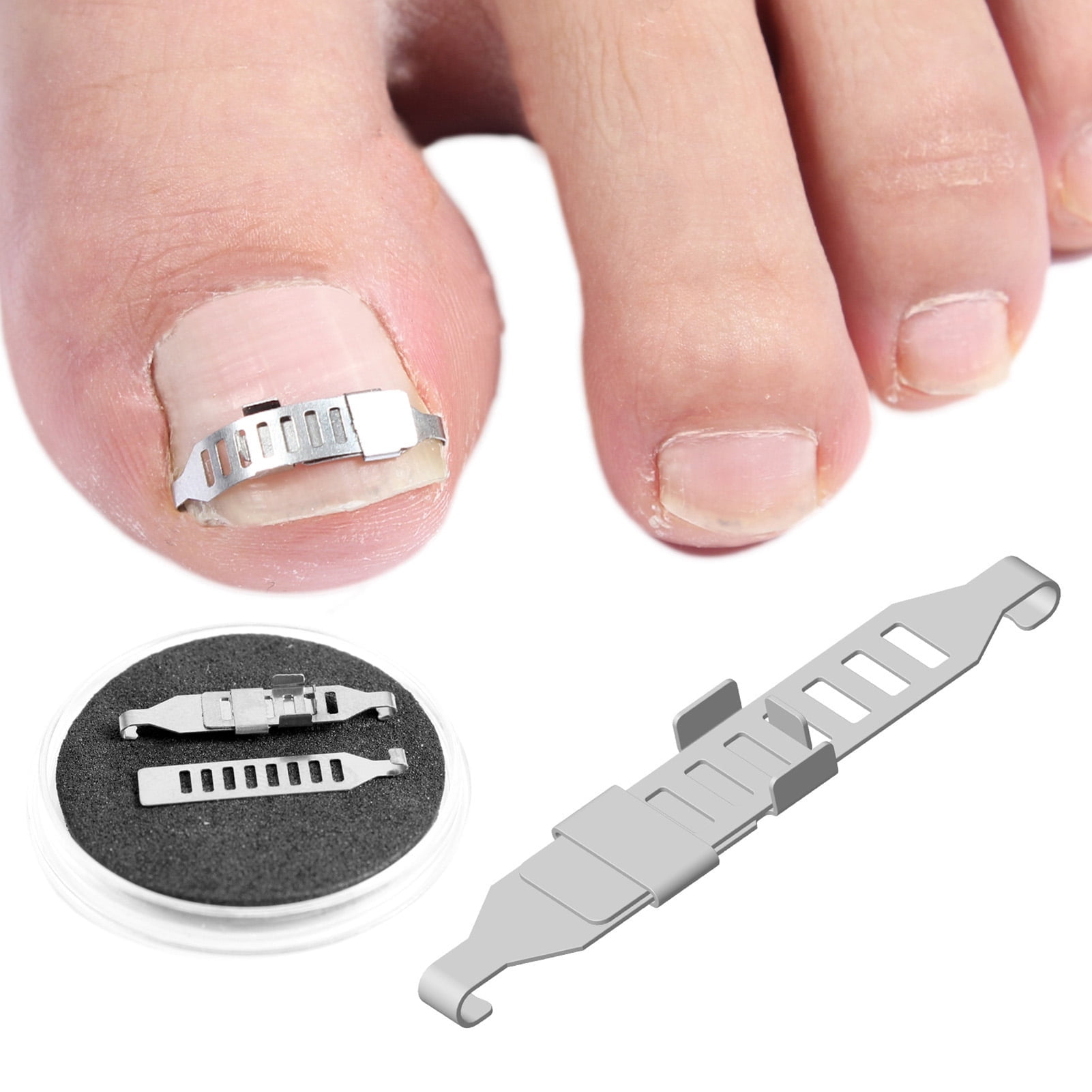 Clinaoy 1 Set Toenail Groove Pad Ergonomic Professional Stainless Steel ...